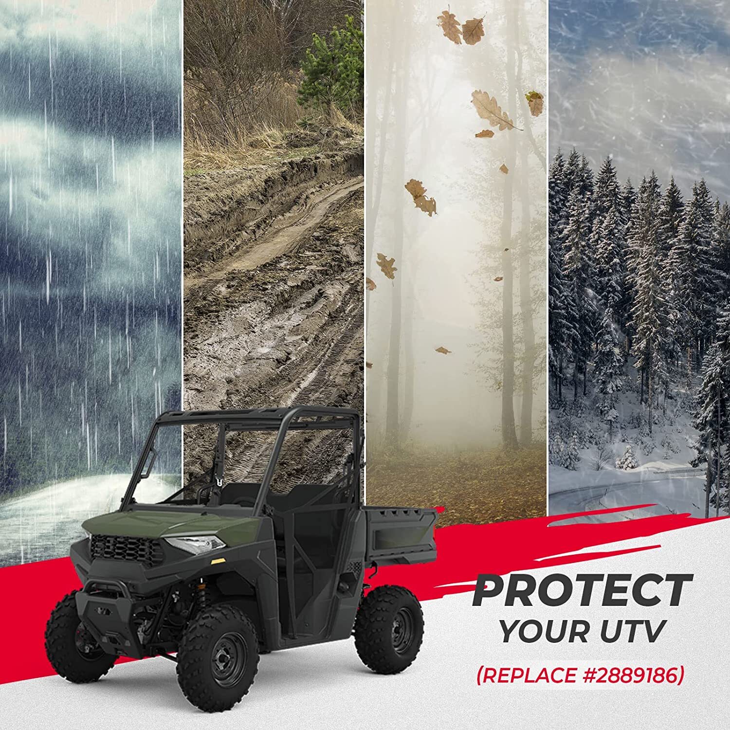 KEMIMOTO Front Floor Mat Cargo Mat for Polaris Ranger SP 570 Crew SP ...