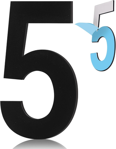 5 Inch Self-Adhesive House Number,Modern Stainless Steel Mailbox ...