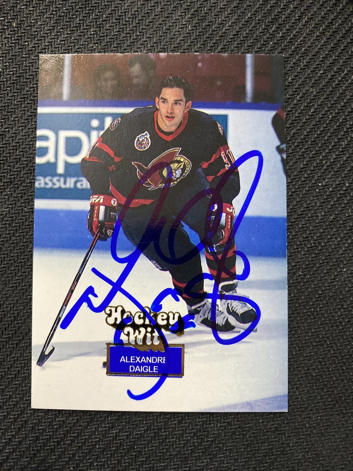 1994-95 Hockey Wit #91 Alexandre Daigle Autograph Ottawa Senators Auto ...