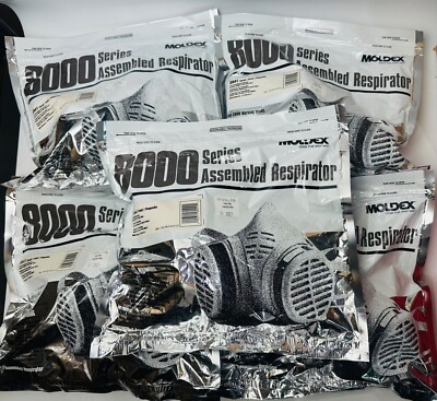 5 Mask Kits Moldex 8941 Moldex 8000 Series Half Mask Respirator Kit ...