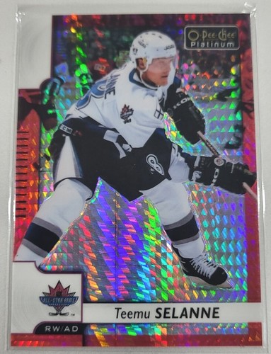 2017-18 O-Pee-Chee Platinum Legends Red Prism /199 Teemu Selanne #147 ...