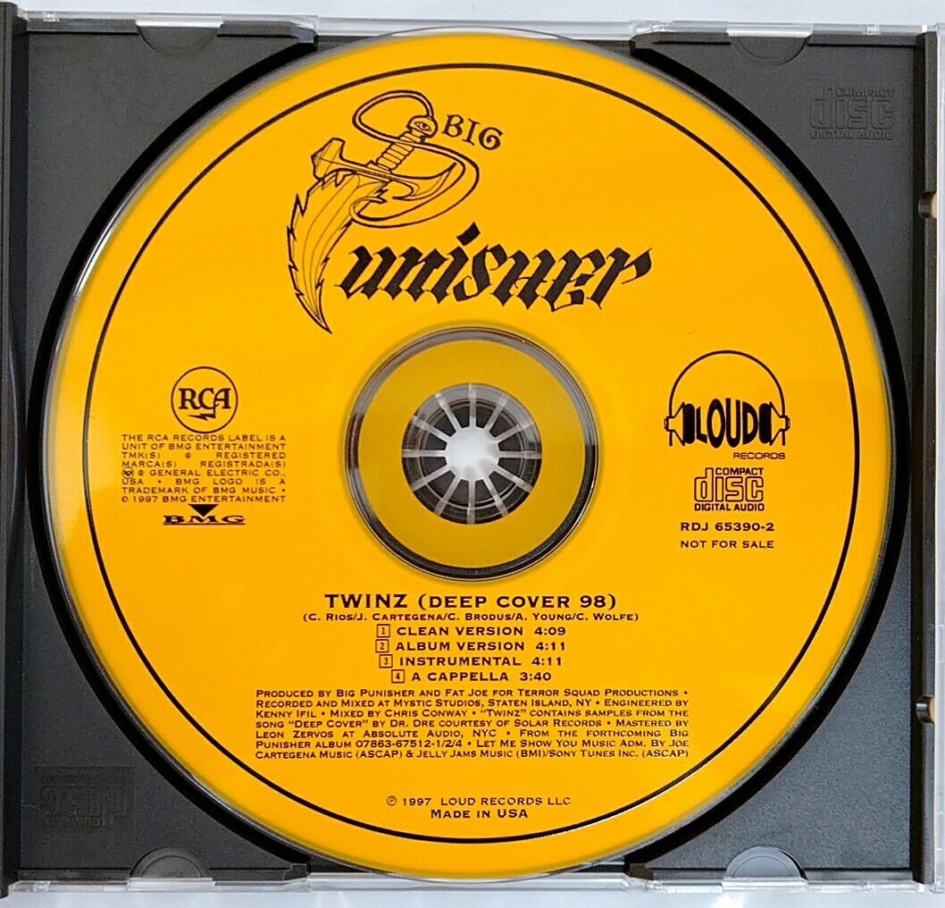 (CD) Big Pun Feat. Fat Joe – Twinz (Deep Cover ‘98) , Promo, RDJ 65390 ...