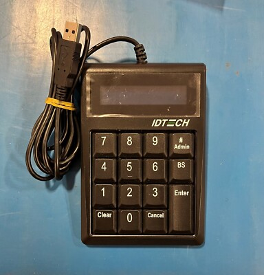 ID Tech IDKE-504800BL Securekey USB Keypad | eBay