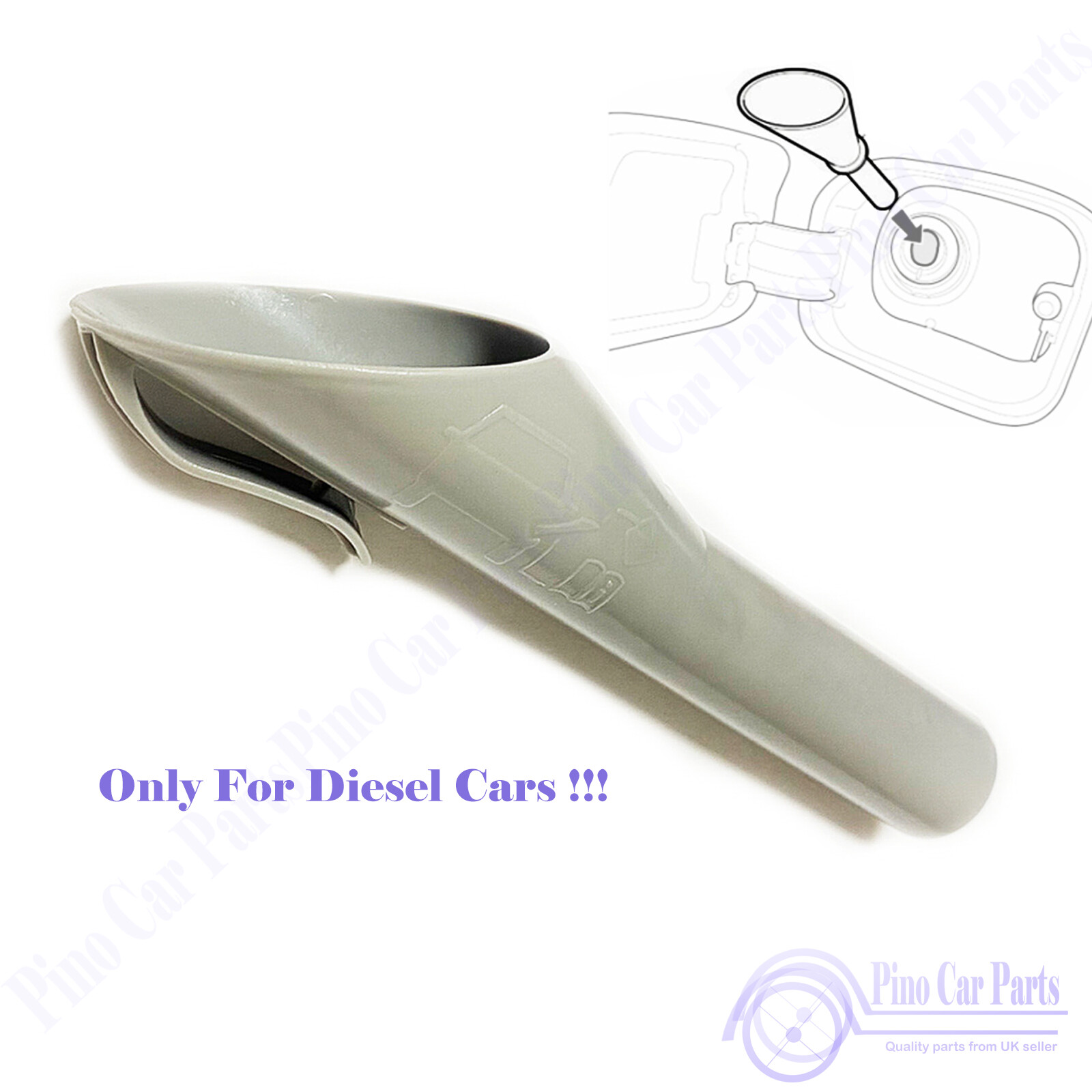 Emergency Diesel Fuel Filler Funnel Elbow Fits Ford Focus, Galaxy, Kuga ...