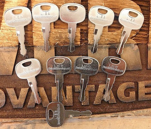 10 keys 606 fits John Deere JD Liebherr Loader Dozer Crawler 10221073 ...