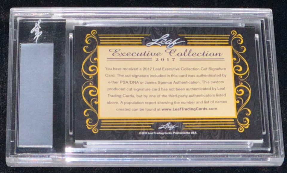 Eazy-E "Eric Wright" NWA Autographed Signed Leaf Rookie Card Auto (RC ...