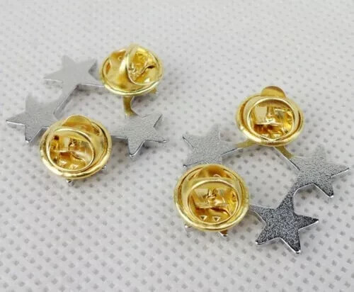 WW2 A PAIR OF US MILITARY ARMY OFFICER 5 STAR GENERAL RANK BADGES PIN ...