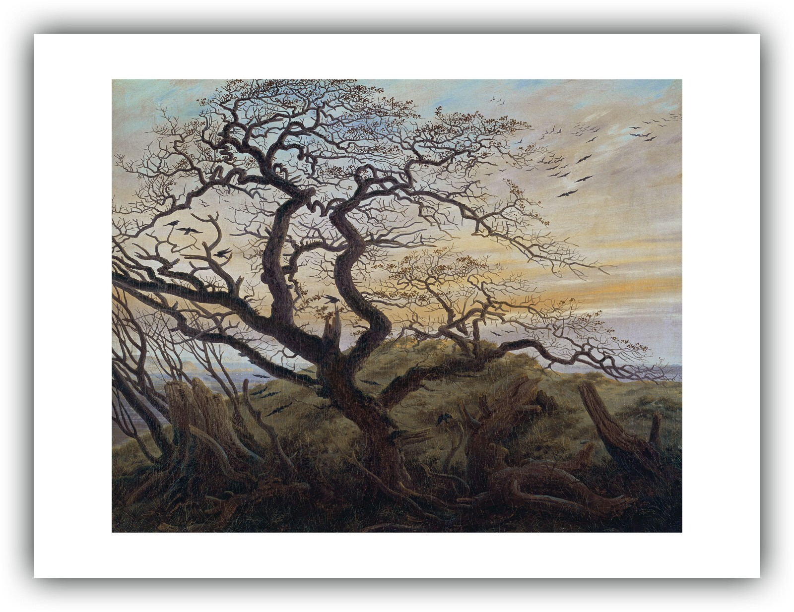 Caspar David Friedrich : "The Tree of Crows" (1822) - Giclee Fine Art ...