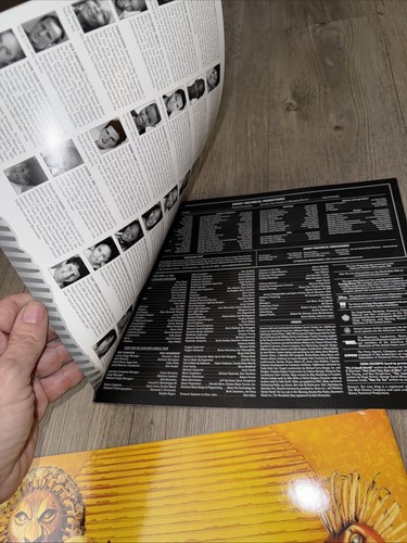 Disney The Lion King Broadway Program Color Picture Booklet & Original ...