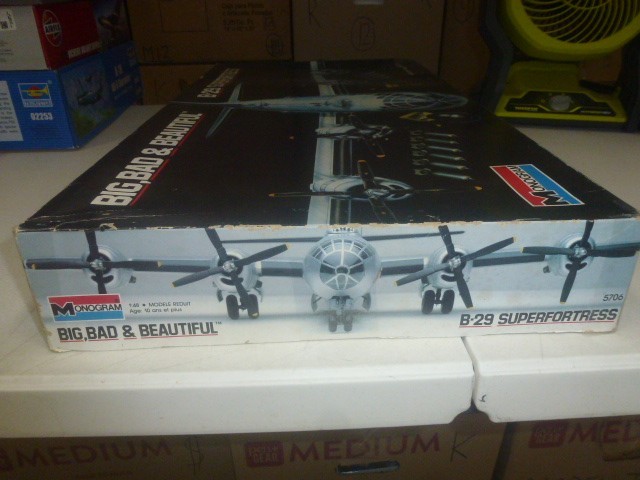 1/48 Monogram Boeing B-29 Superfortress Model Kit 5700 New in Open Box ...