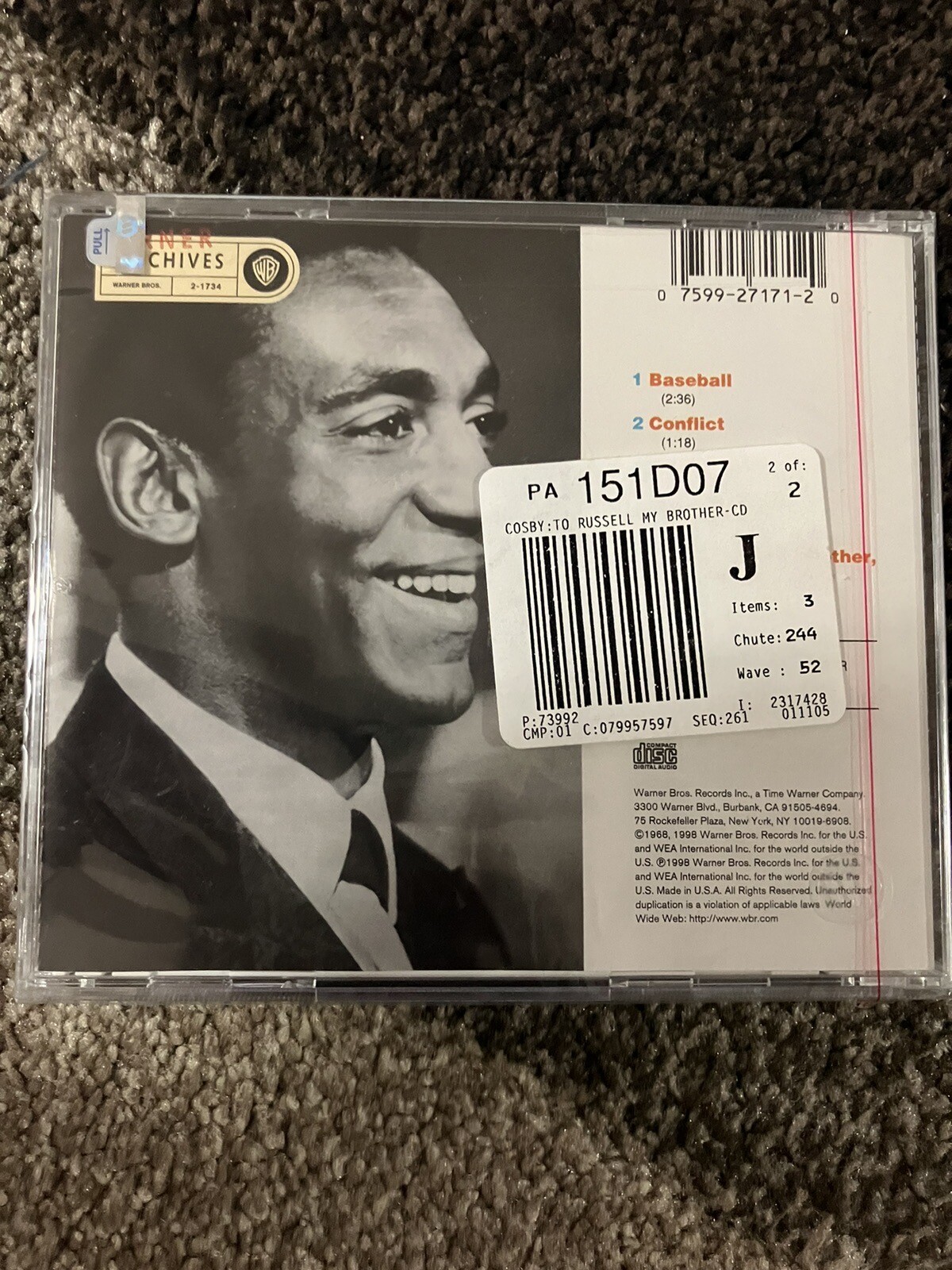 To Russell, My Brother, Whom I Slept With by Bill Cosby (CD, Apr-1998 ...