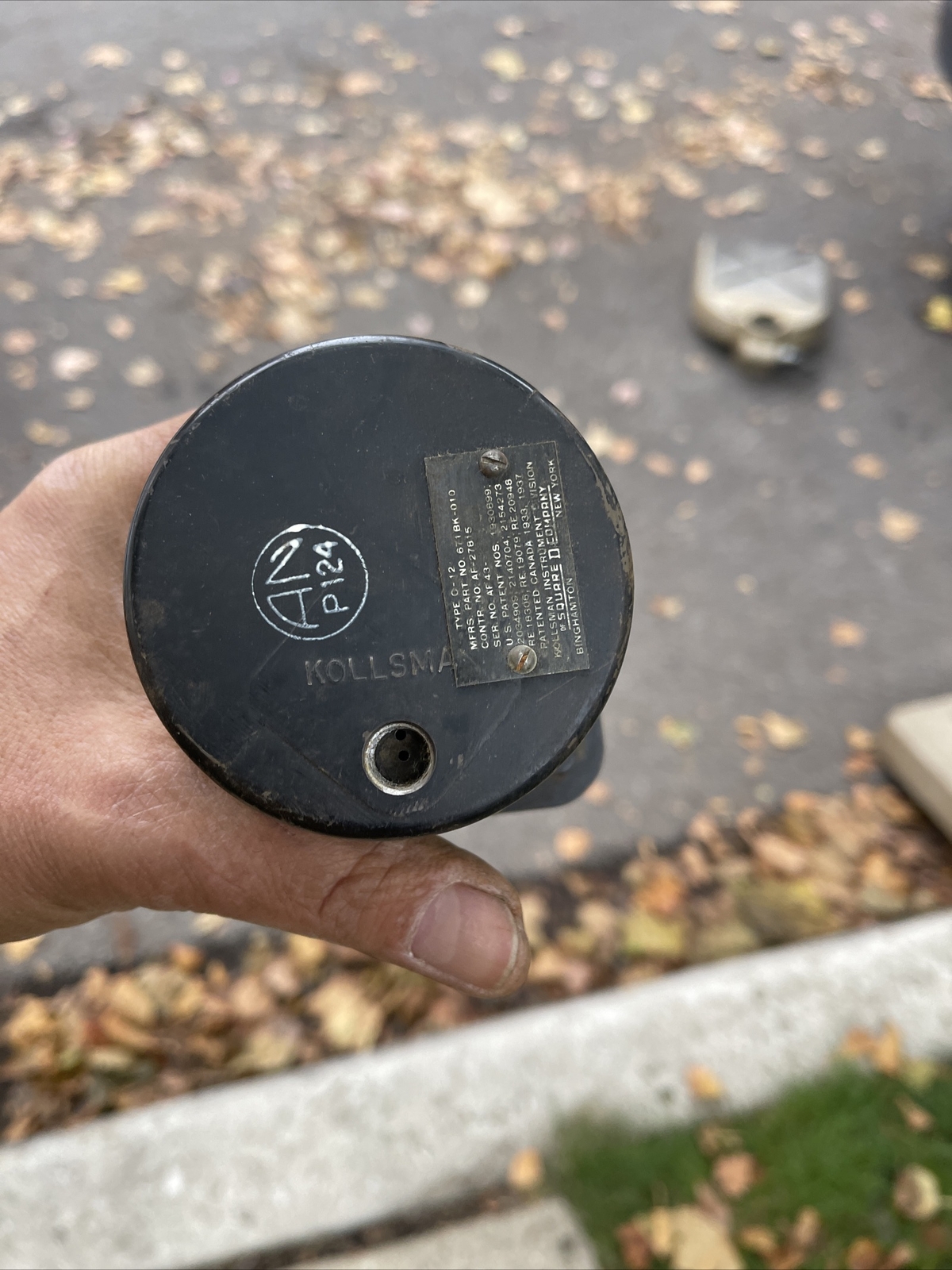 Vintage WW2 Bureau USN Altimeter Altitude Meter Kollsman Instrument Co ...