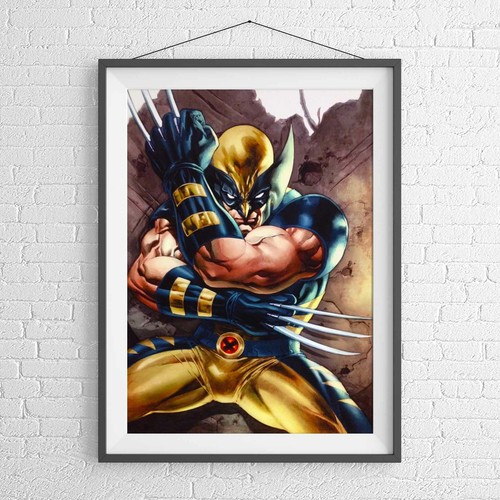 MARVEL SUPERHERO WOLVERINE COMIC POSTER PICTURE PRINT Sizes A5 to A0 ...