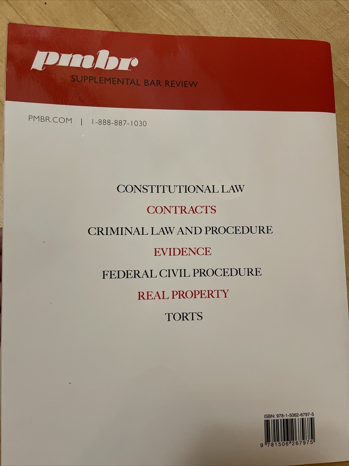 2020 - 2021 PMBR 3-DAY Multistate Review Qs & As | eBay