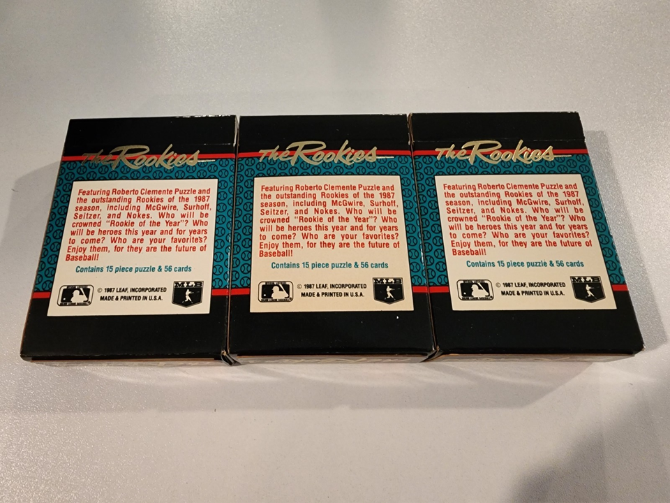 (3) 1987 Donruss The Rookies Baseball Factory Sealed Set Case Fresh ...