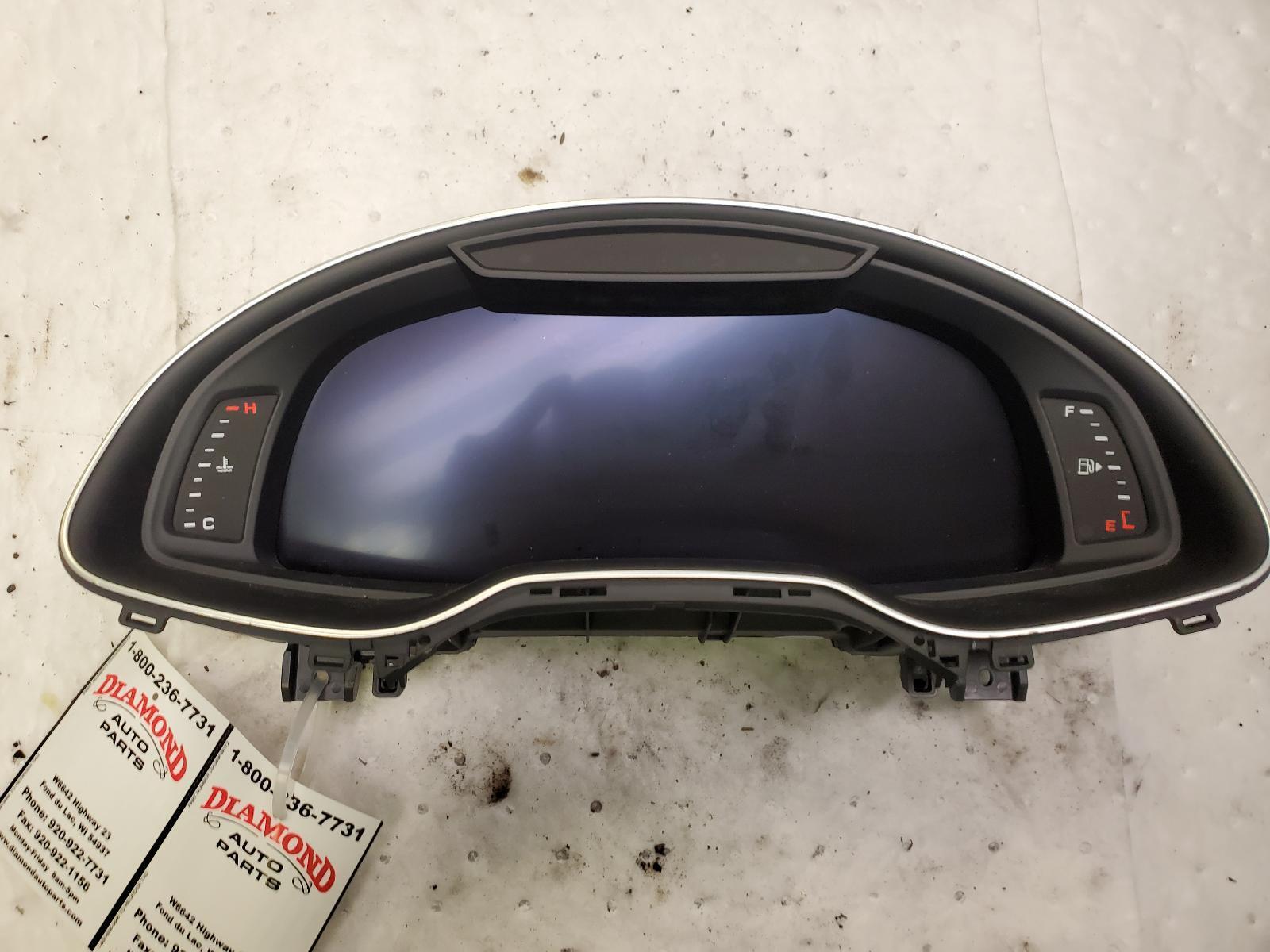 AUDI AUDI Q7 Speedometer MPH, w/adaptive cruise control, ID 4M0920890B ...