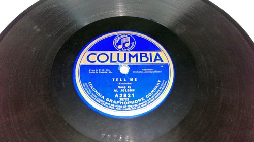 Al Jolson 1919 Columbia Single TELL ME / George Meader WONDERFUL PAL ...