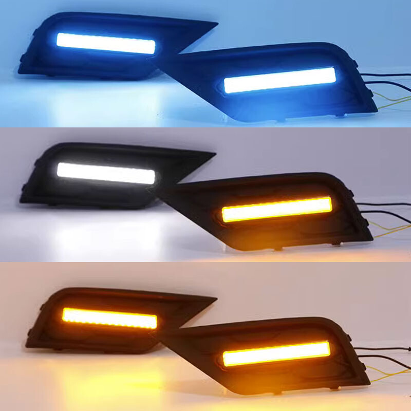 For 2019-2021 VW Tiguan LED Daytime Running Light DRL Fog Lamp Turn ...