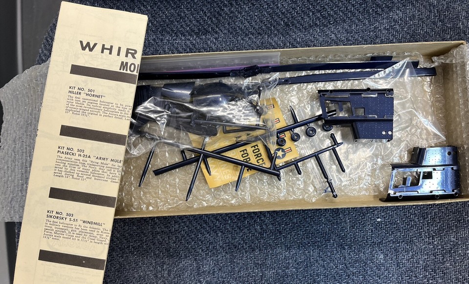 VINTAGE Aurora Kaman HOK-1 Helicopter Model Kit 1/4 Scale Ultra Rare ...