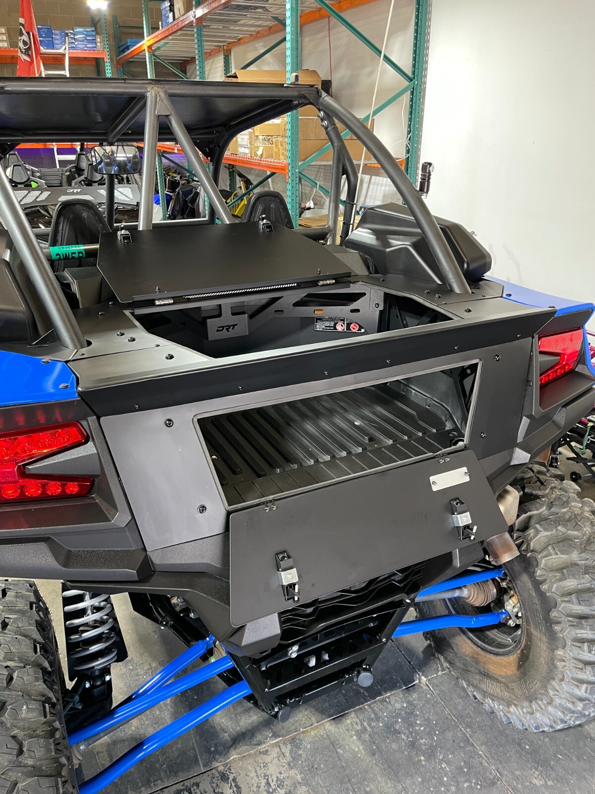 DRT KAWASAKI KRX1000 KRX 1000 Aluminum Storage Box Trunk Lid Enclosure ...