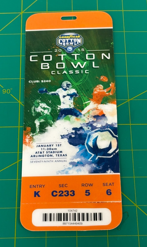 2015 Cotton Bowl Game Ticket (Michigan State vs. Baylor) | eBay