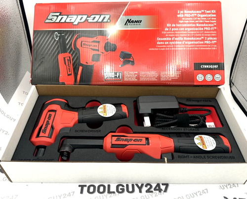 SNAP ON CTNN2Q3KF Nano/Axcess Tool Kit RED 1/4" Drive & Hex Bit 2Pc NEW ...