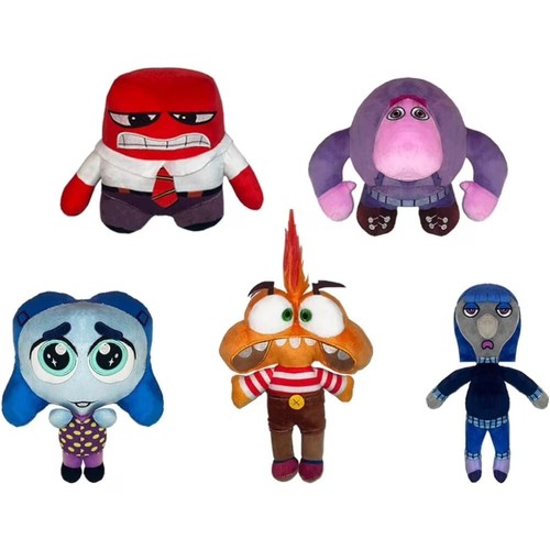 Inside Out 2 Plush Toys Set, Anxiety Joy Sad Embarrassment Pillow ...