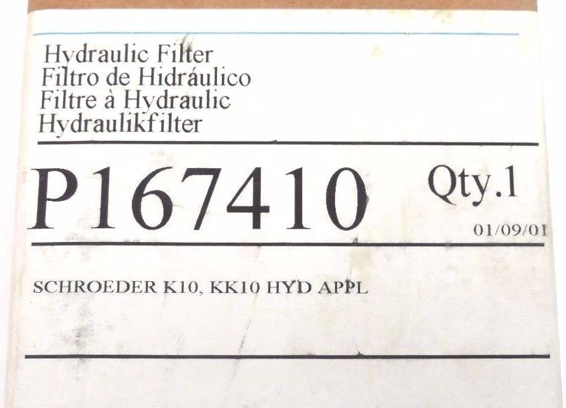 NIB DONALDSON P167410 HYDRAULIC FILTER | eBay