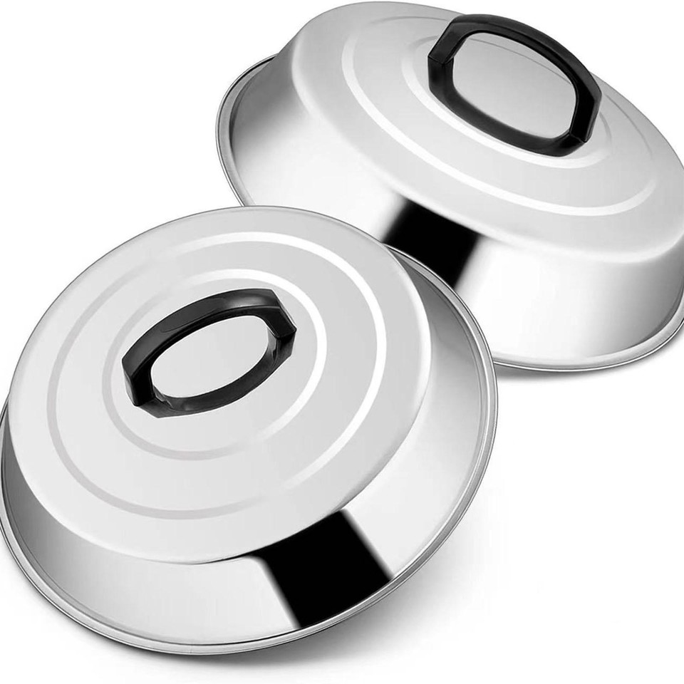 Grilling Melting Dome Stainless Steel Universal 12" Grill Domes Cover ...