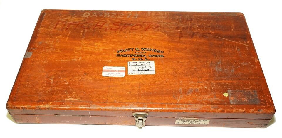 Pratt Whitney End Measures - Inside Micrometer Set - Vintage WW2 ...