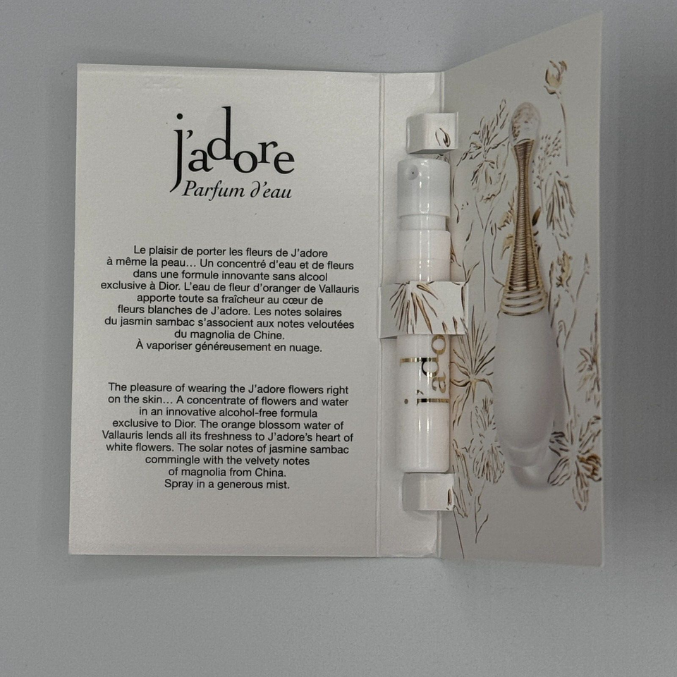 Dior Perfume Collection Sample 4pcs (Miss Dior, Jadore, Sauvage, Homme ...