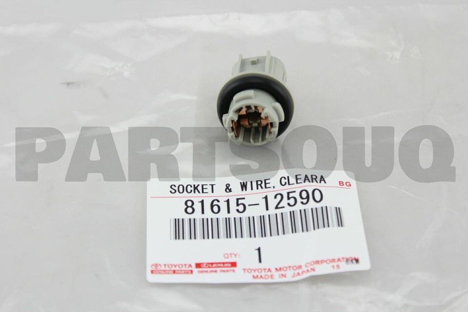8161512590 Genuine Toyota SOCKET & WIRE, BACK-UP LAMP 81615-12590 | eBay