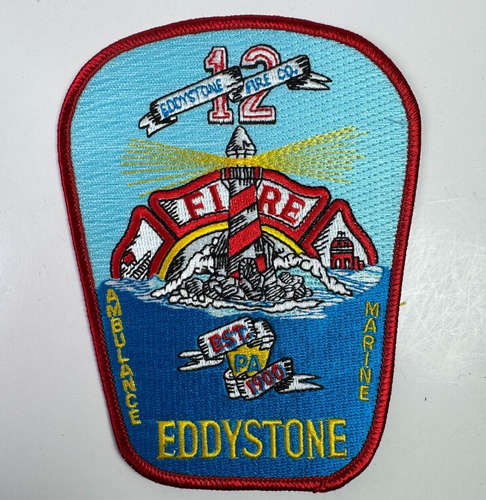 Eddystone Fire Pennsylvania Ambulance Marine Lighthouse PA Patch Q4 | eBay
