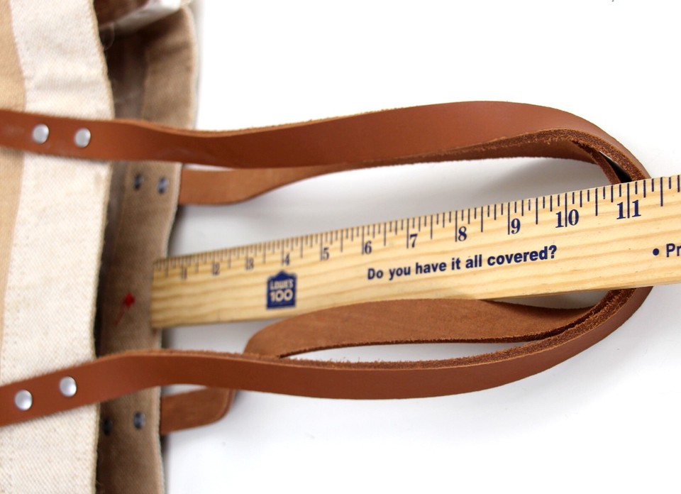 Apolis Global Citizen BURLAP LEATHER HANDELS SHOPPING MARKET TOTE ...