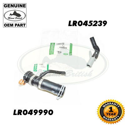 LAND ROVER THERMOSTAT TUBE & HEATER OUTLET HOSE LR045239 LR049990 ...