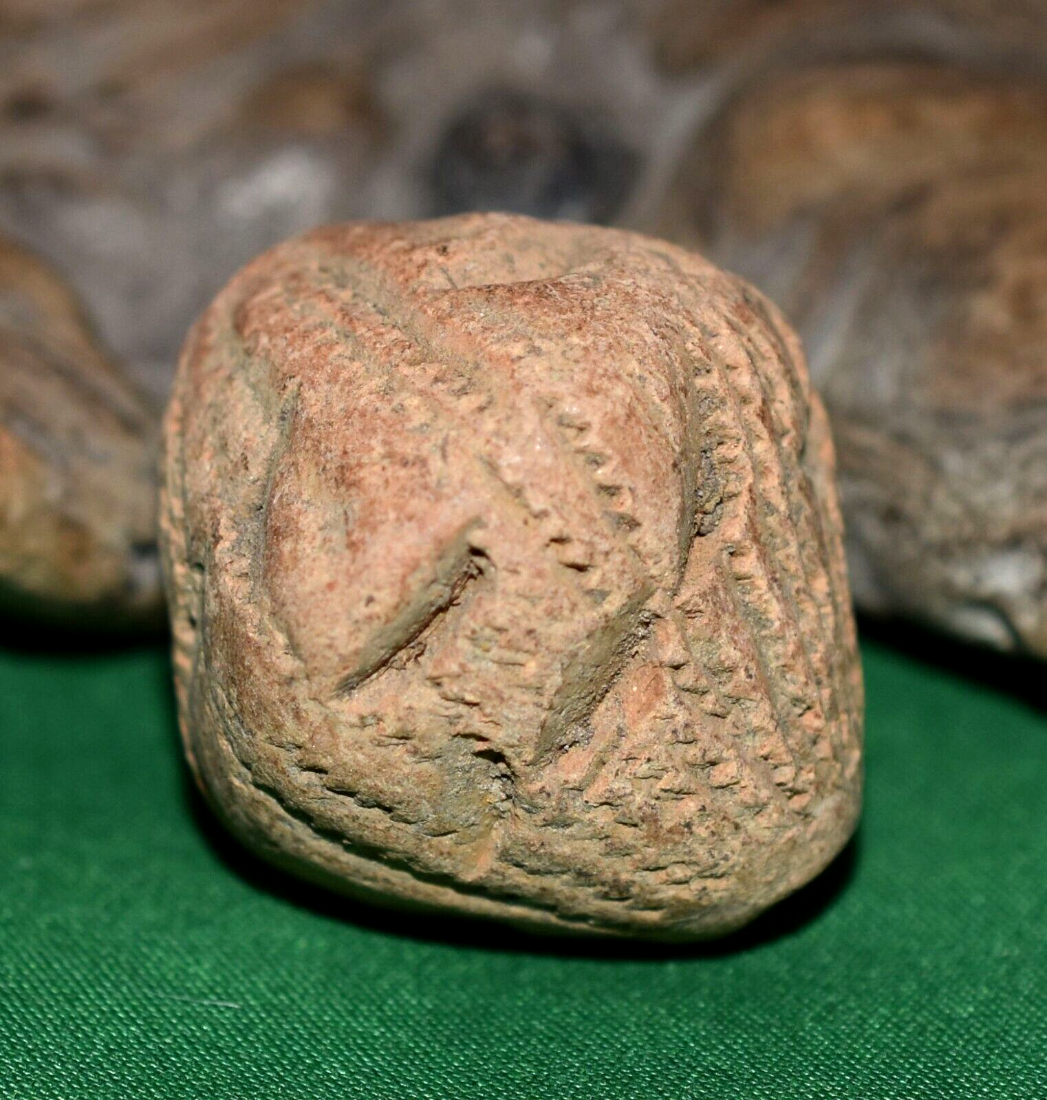 Ancient African Djenne Terracotta Clay Trade Bead Excavated Mali, West ...