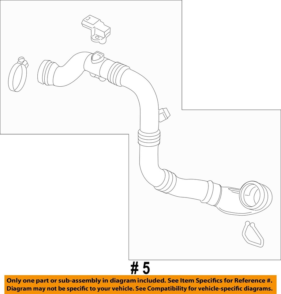 GM OEM 11-12 Cruze Cooling Intercooler-Air Outlet Tube 13345223 | eBay