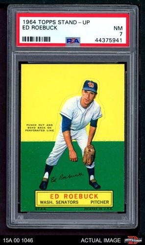 1964 Topps Stand Up Ed Roebuck Senators SHORT-PRINT PSA 7 - NM | eBay