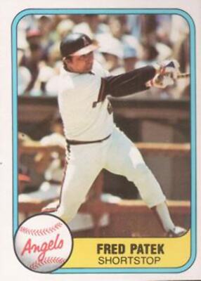 #283 Fred Patek - California Angels - 1981 Fleer Baseball | eBay