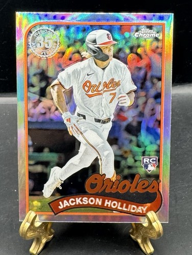 2024 Topps Chrome Update Jackson Holliday #89CU-3 Rookie RC 1989 Topps ...