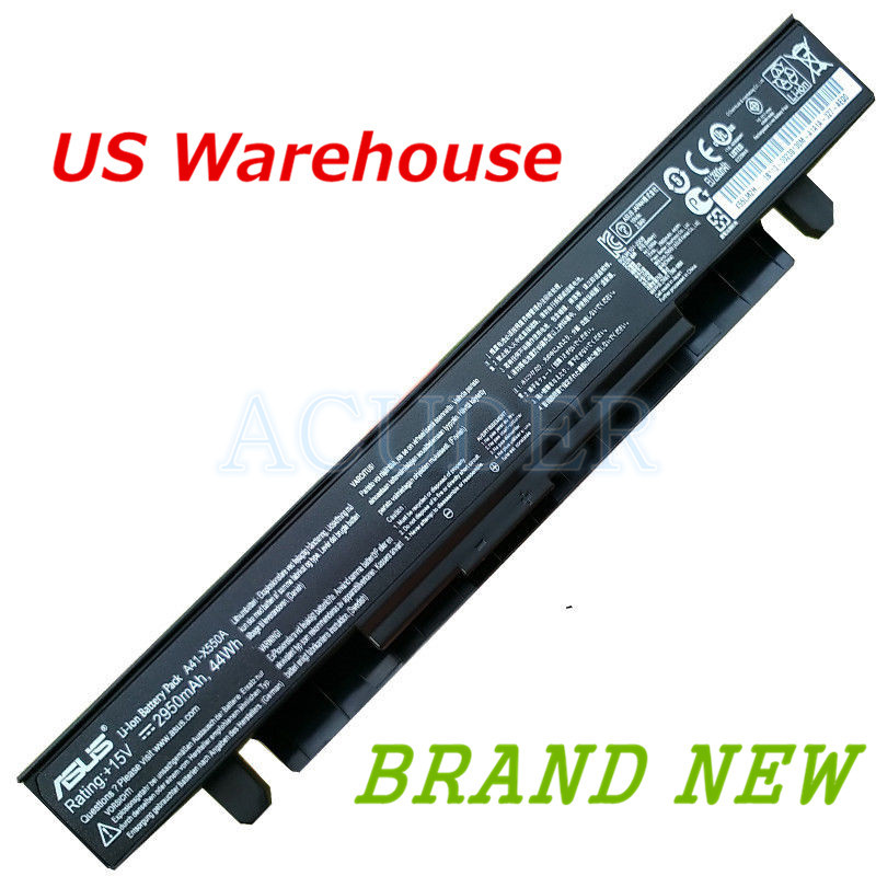 Genuine A41-X550A Laptop Asus Battery K550 F552 P450 R409 R510 X452 ...