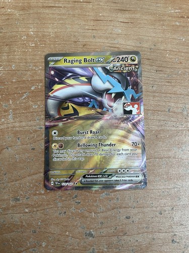 Raging Bolt ex Prize Pack Series 5 Holo Play! Pokemon Stamped Promo 123 ...