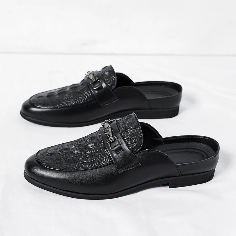Summer Men Half Loafers Slippers Outdoor Lightweight Slip On Flats ...