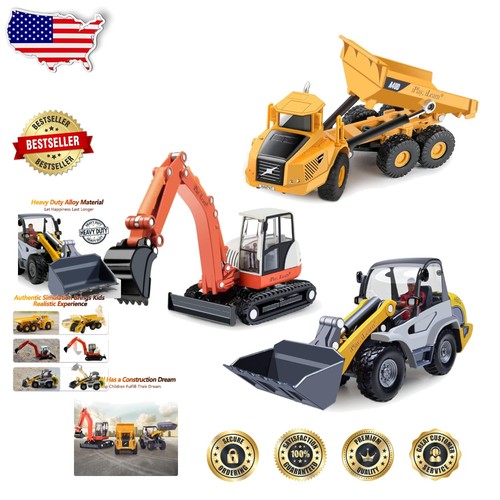 Realistic Sandbox Construction Vehicles - Dump Truck, Excavator ...