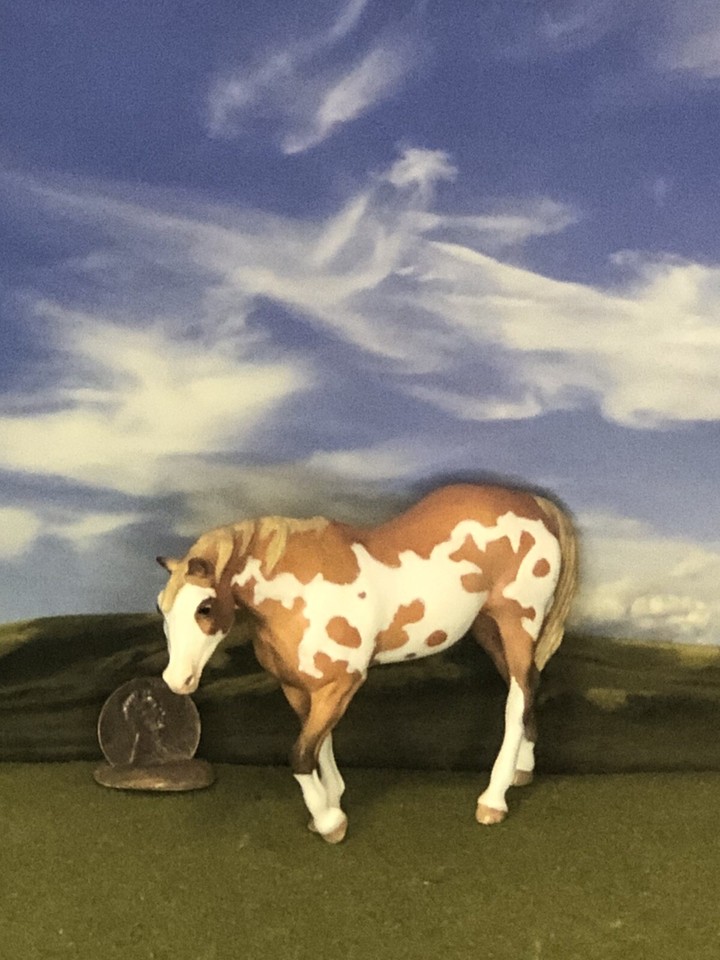 OOAK Breyer cm Custom Stablemate Horse Indian Ponyx D. Williams *Pinto ...