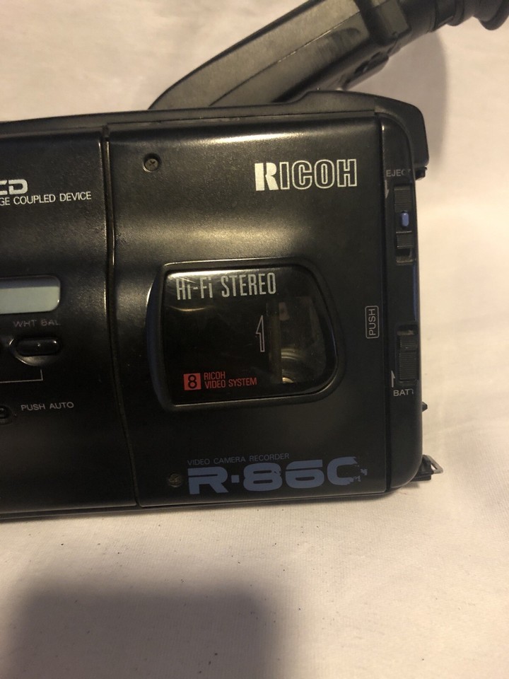 Rare Vintage Ricoh R-860 Video Camera CDC Hi Fi Pro Video Untested Film ...