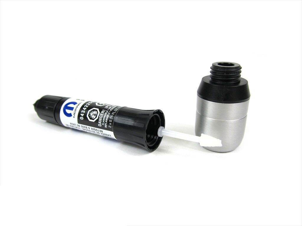 JEEP DODGE CHRYSLER PX8 GLOSS PITCH BLACK TOUCH UP PAINT PEN & BRUSH ...