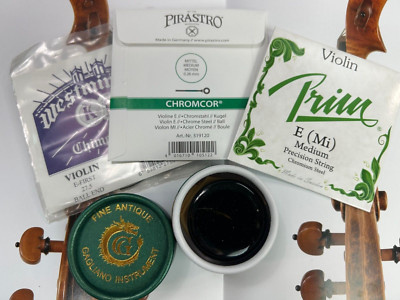 Gagliano Concert Dark Violin Rosin, Chromcor , Prim , West minster E 4/4 Lot 28 | eBay