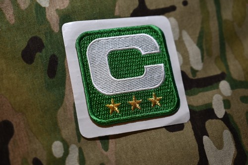 NFL 2019 SEASON CAPTAIN'S JERSEY 3 -⭐⭐⭐- STAR Stick-on CAPTAIN GREEN C ...