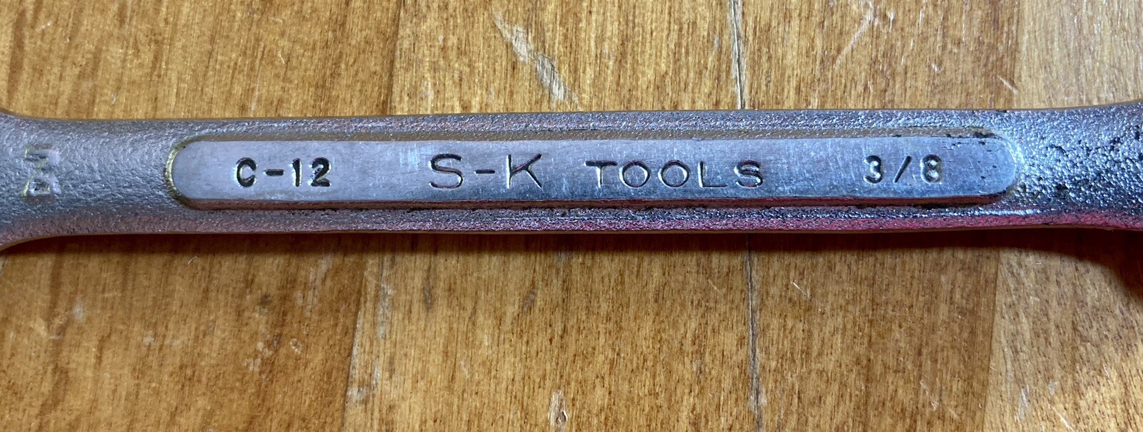 S K 3/8" C-12 Combination Wrench 6-Point Forged Alloy USA Hand Tools SK ...